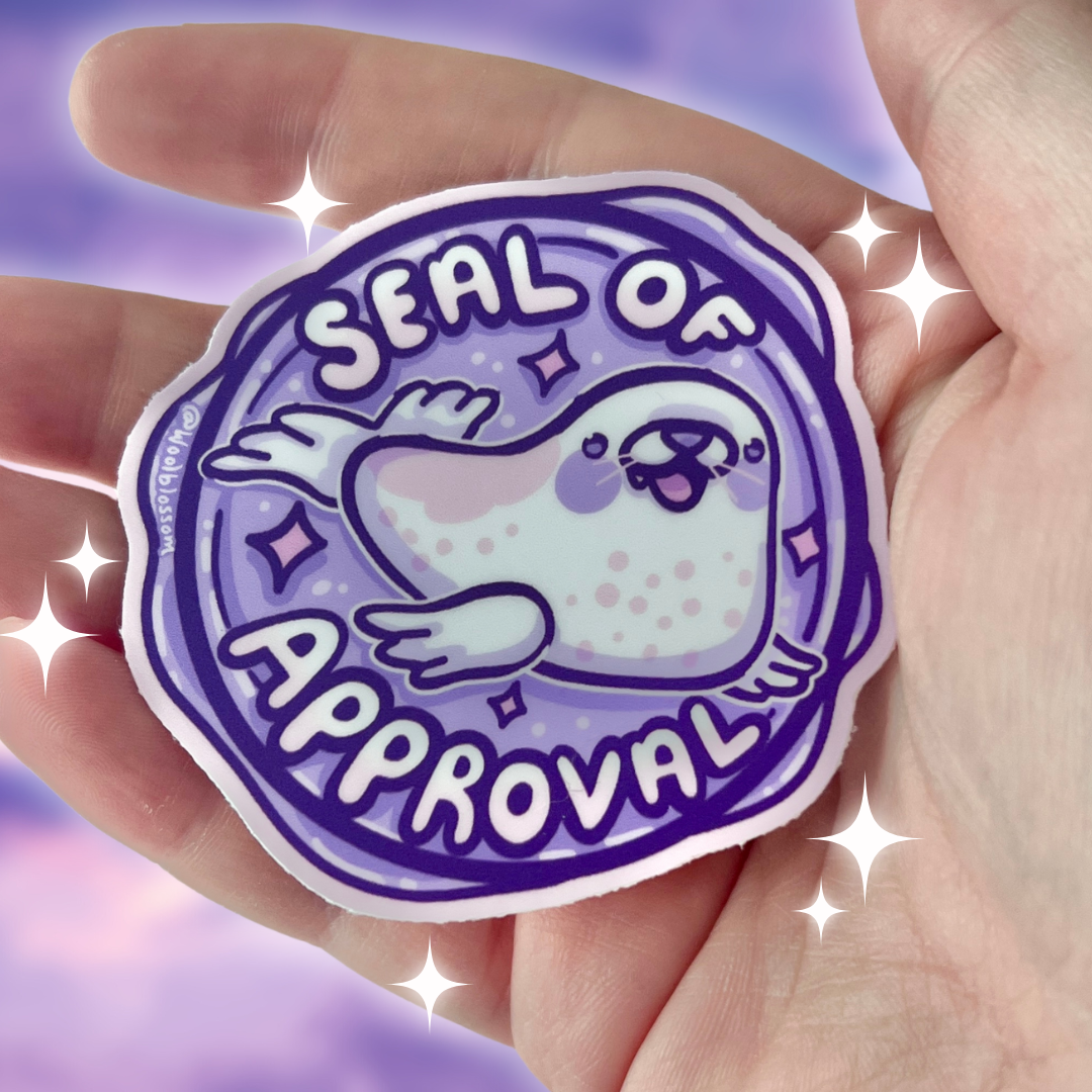 Seal of Approval! ~ Sticker – Woolblossom