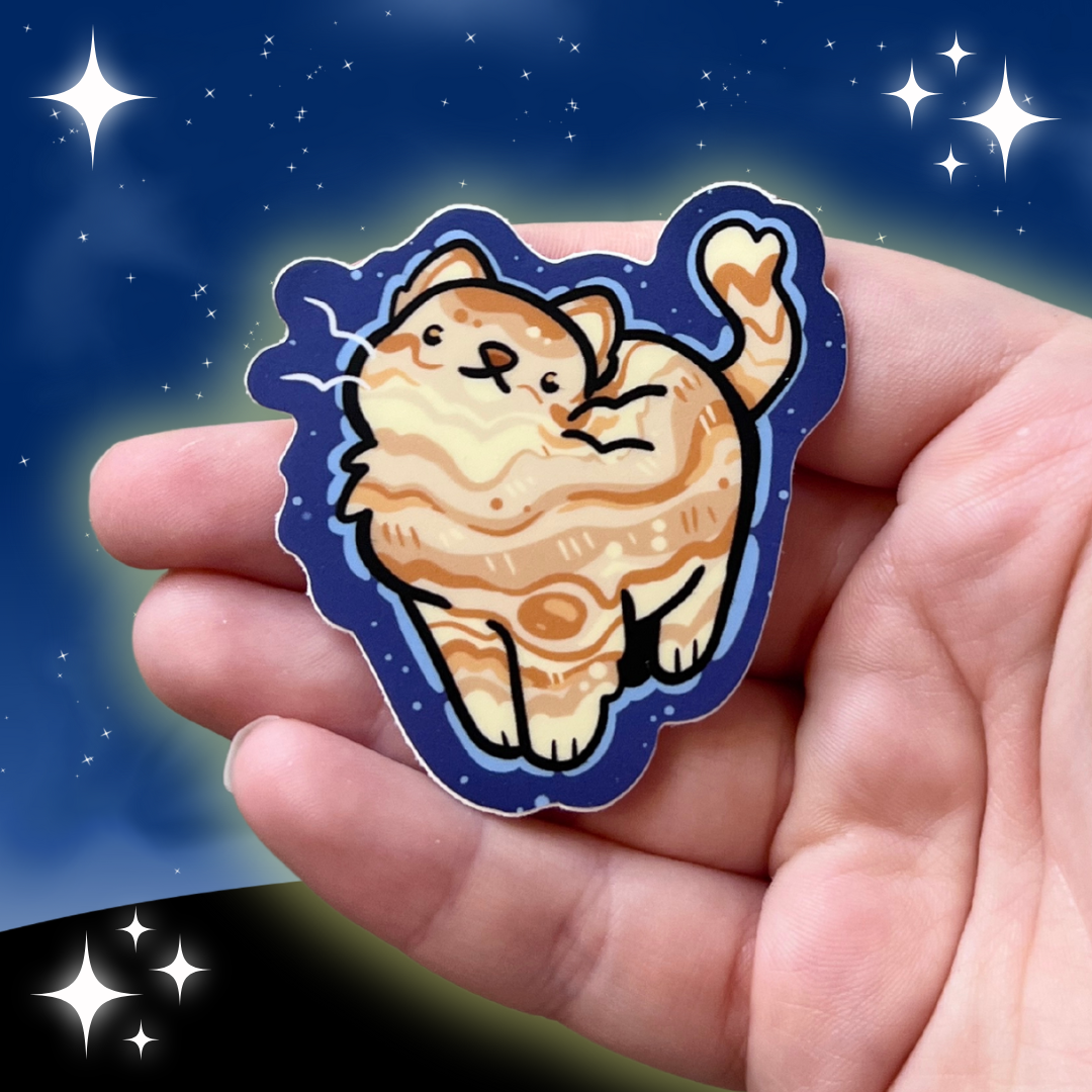 Jupiter Cat ~ Sticker – Woolblossom