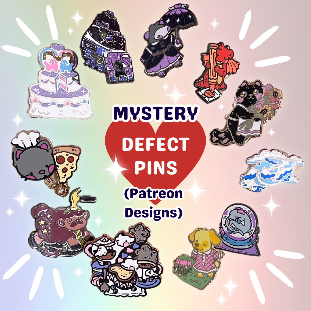 MYSTERY B-Grade ~ PATREON Enamel Pin (Patreon Pins Only) – Woolblossom