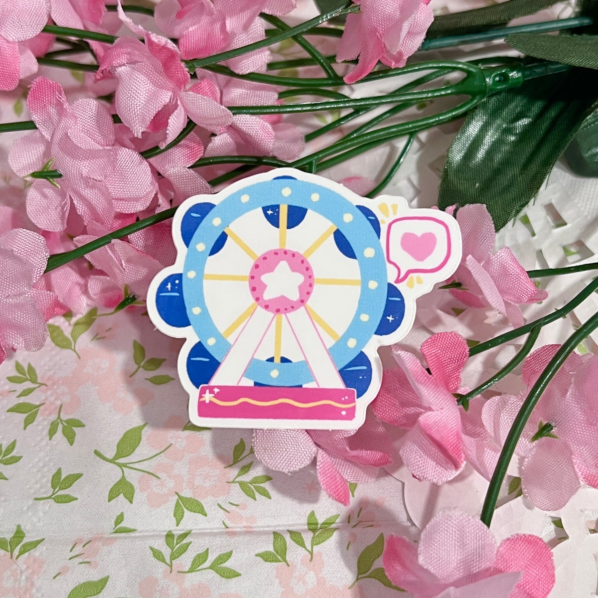 Fair Ferris Wheel ~ Sticker – Woolblossom
