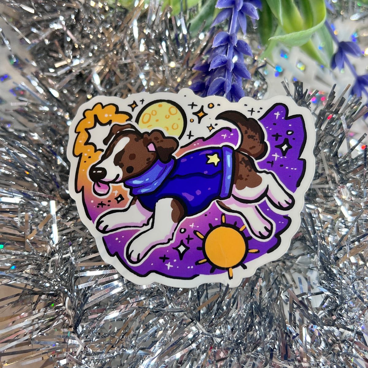 Laika the Astronaut Dog ~ Sticker – Woolblossom