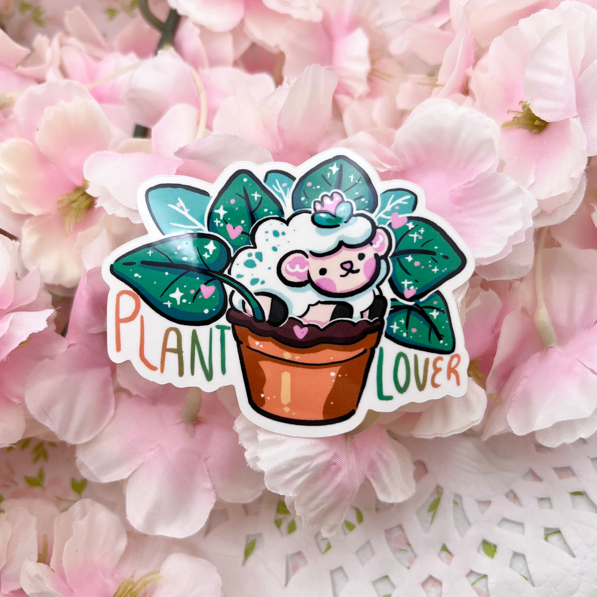 “Plant Lover” Sprout ~ Sticker – Woolblossom