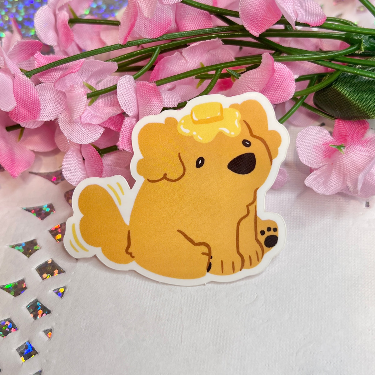 Butter Dog ~ Sticker v.2 – Woolblossom