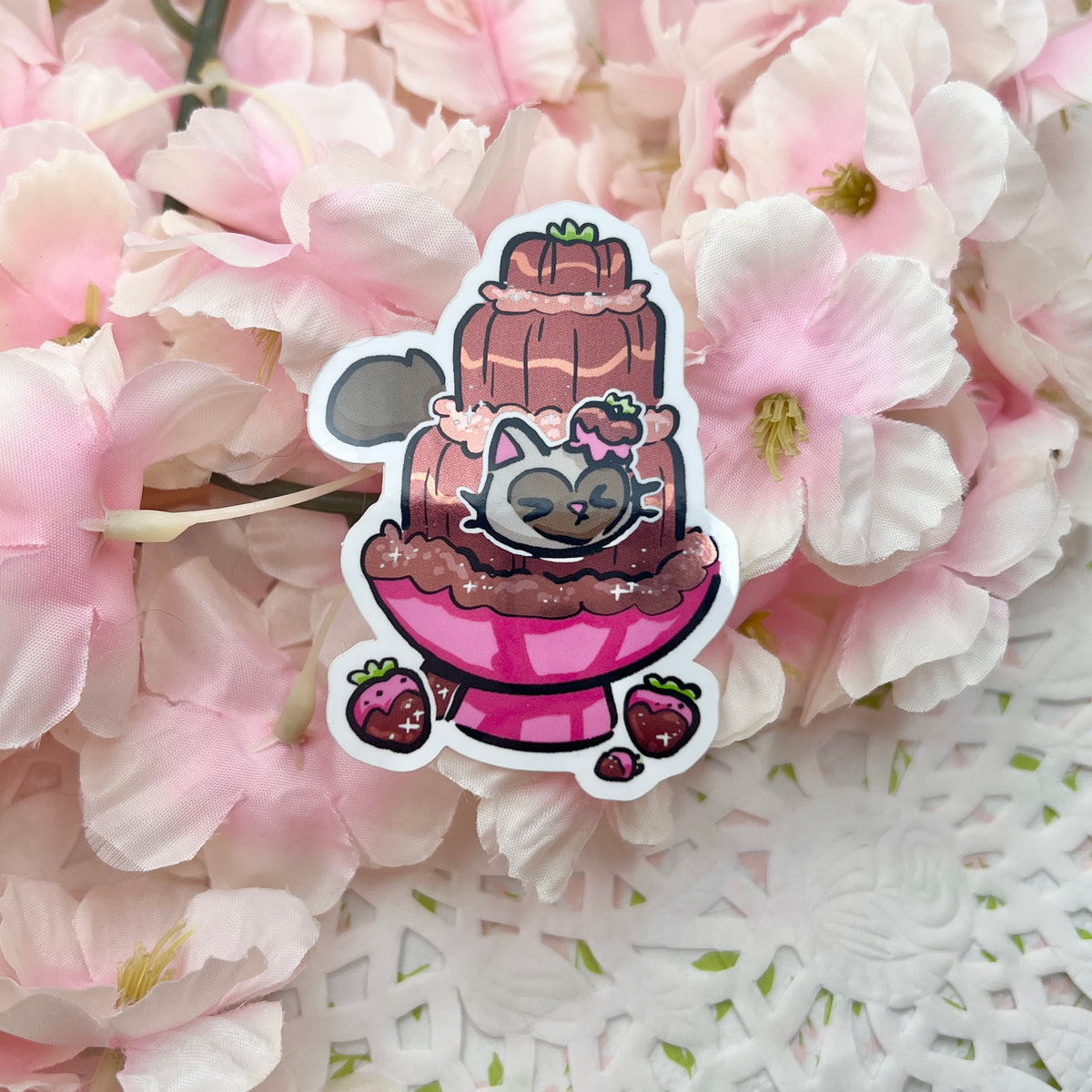 Chocolate Fountain Princess Bon-Bon ~ Metallic Sticker – Woolblossom