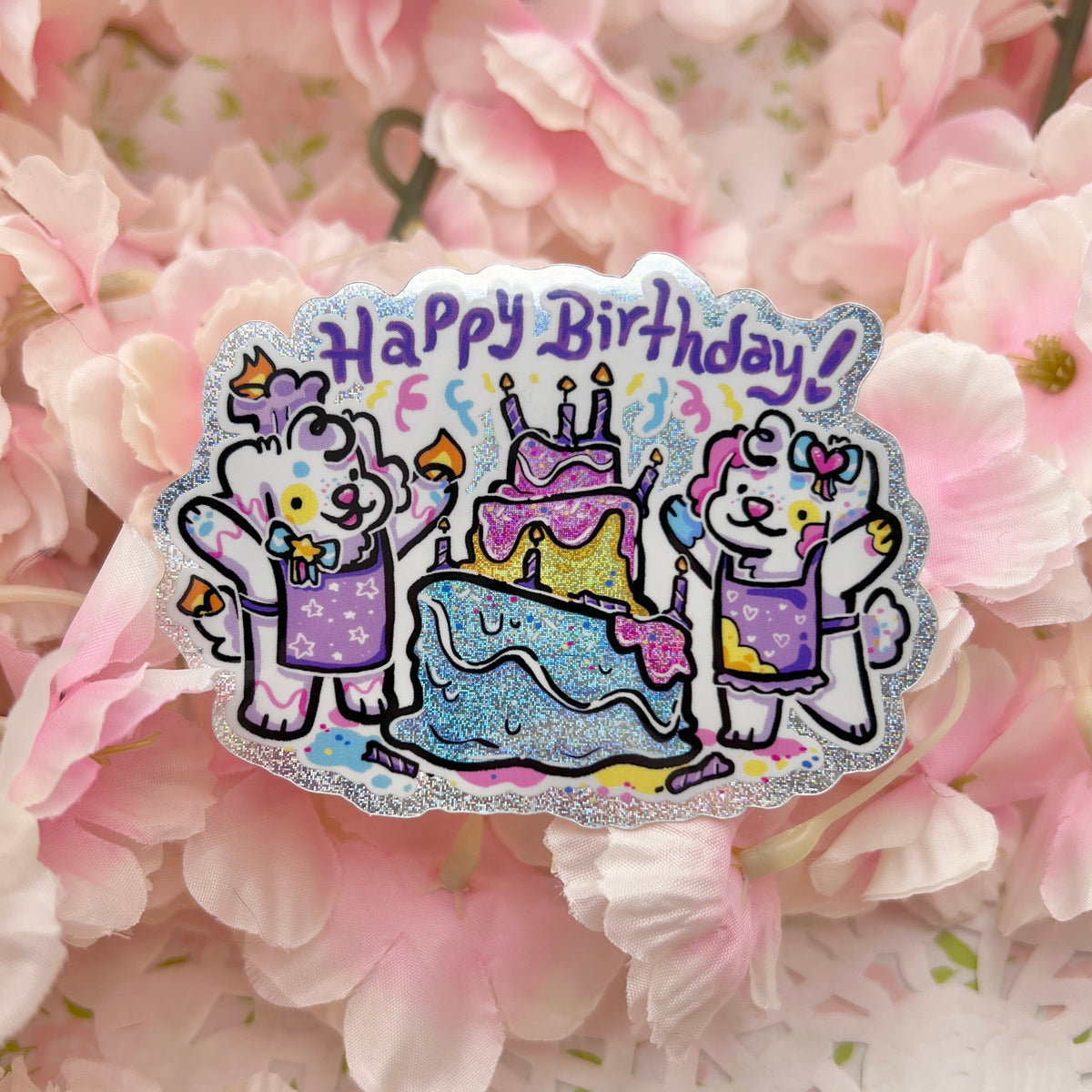 "Happy Birthday!" Confetti and Fondant Birthday Puppies ~ Pixie Dust G ...