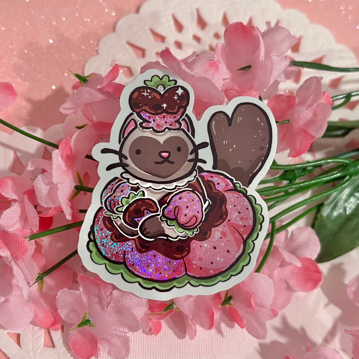 (Strawberry Hug) Princess Bon-Bon! ~ Pixie Dust Glitter Sticker ...