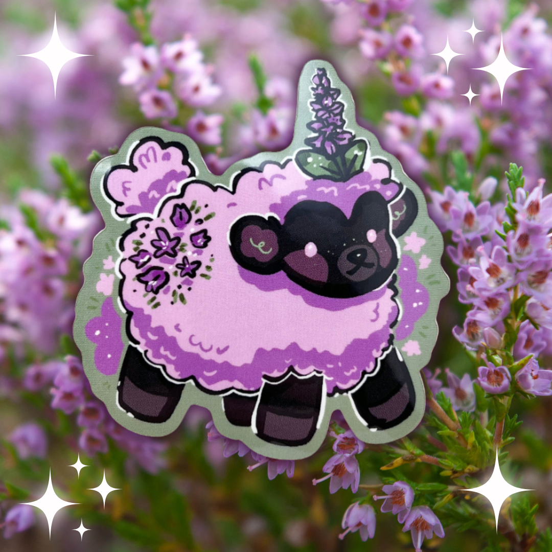 Heather Sheep ~ Sticker – Woolblossom