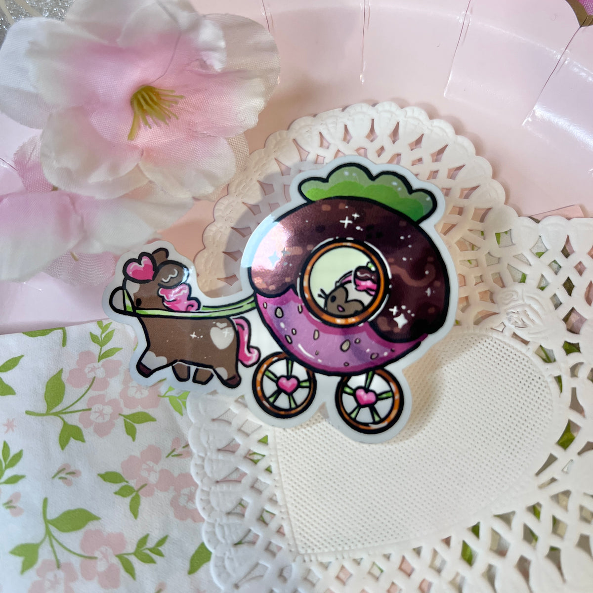 Princess Bon-Bon Royal Carriage ~ Metallic Sticker – Woolblossom