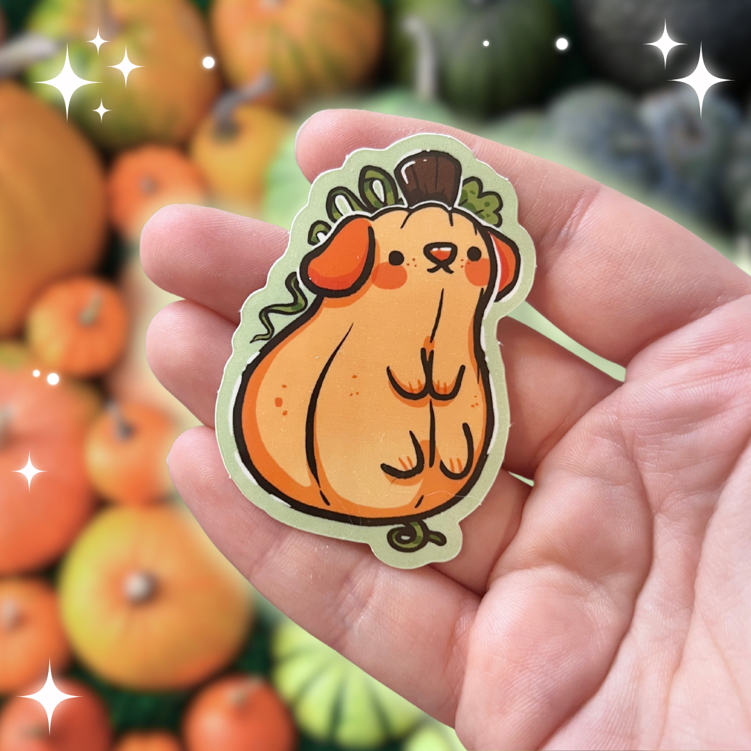 Squash Puppy ~ Sticker – Woolblossom