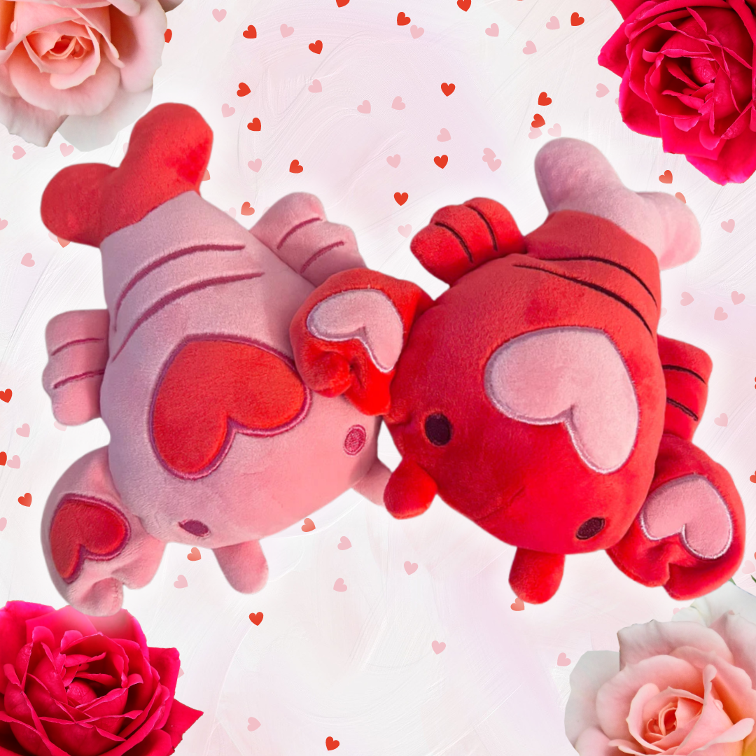 Ruby and Coral Love-sters!! ~ Plushies – Woolblossom