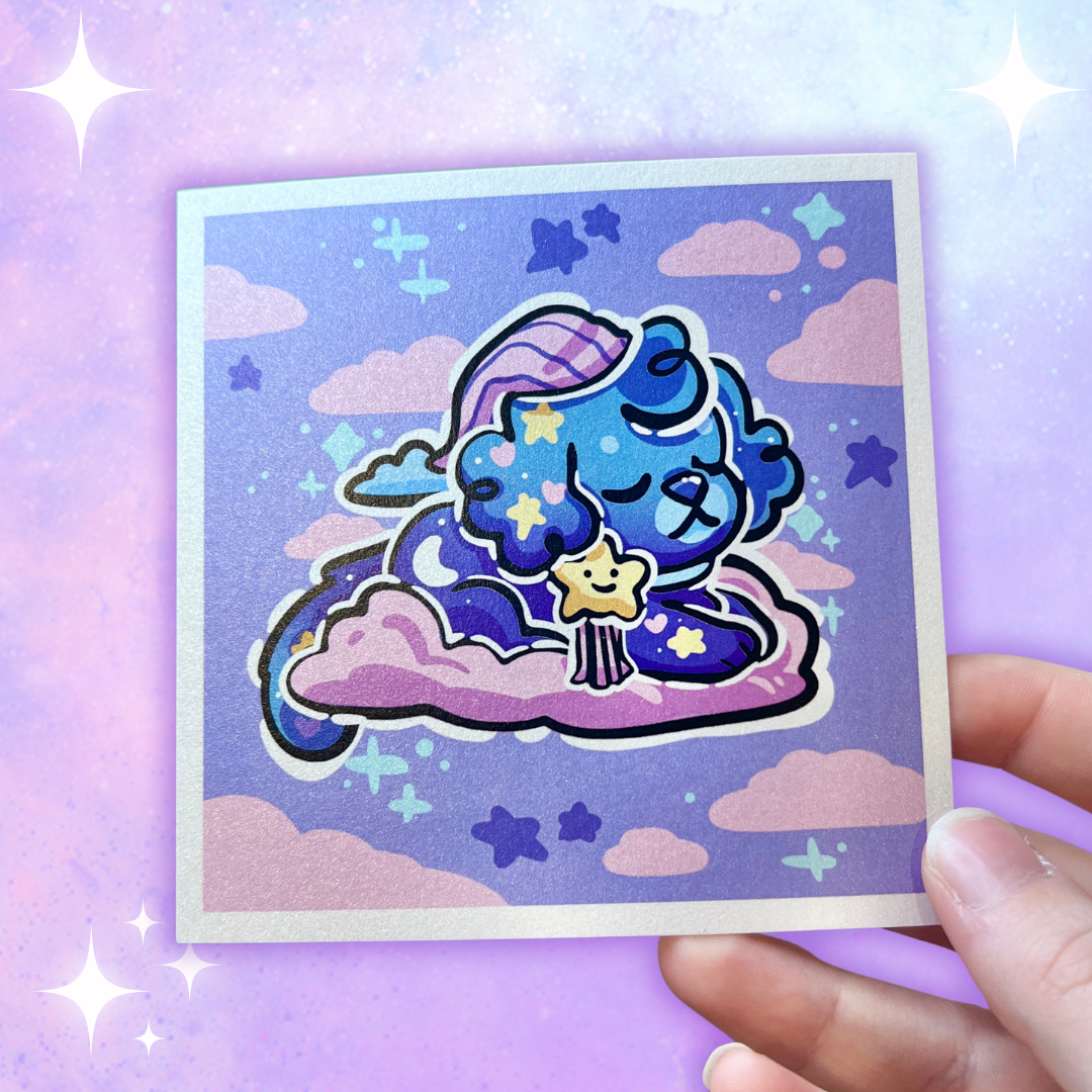 Luna the Bedtime Buddy ~ Shimmer Print – Woolblossom