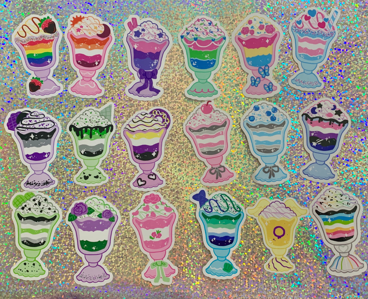 Pride Milkshake ~ Stickers – Woolblossom