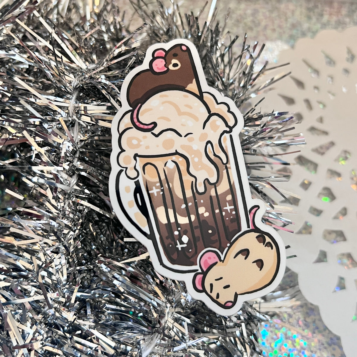 Rat Root Beer Float ~ Sticker – Woolblossom
